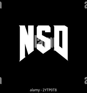 NSD letter logo design for technology company. NSD logo design black ...