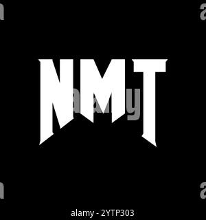 NMT letter logo design for technology company. NMT logo design black ...