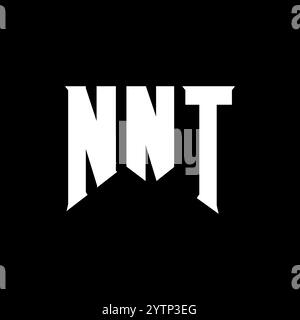 NNT letter logo design for technology company. NNT logo design black ...