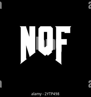 NQF letter logo design for technology company. NQF logo design black ...