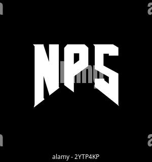 NPS letter logo design for technology company. NPS logo design black ...