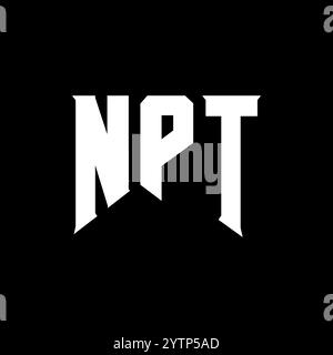 NPT letter logo design for technology company. NPT logo design black ...