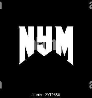 NYM letter logo design for technology company. NYM logo design black ...