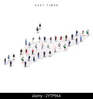 Network map of Timor-Leste. Country digital connections map. Technology ...