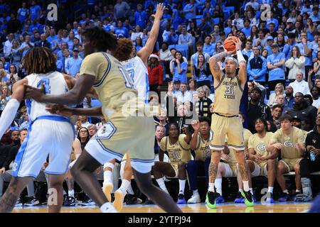 Georgia Tech forward Duncan Powell (31) rebounds the ball during the ...