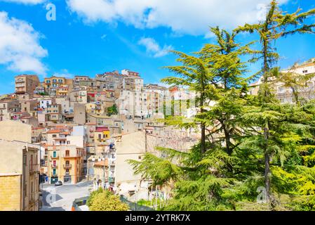 View of Enna historic district, Enna, Siclly, Italy Stock Photo - Alamy