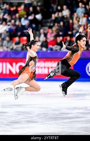 Olivia FLORES & Luke WANG (USA), during Junior Pairs Free Skating, at ...