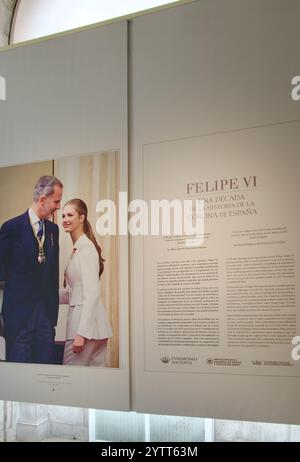 Princess Leonor, and King Felipe VI, during ceremony of delivery of ...
