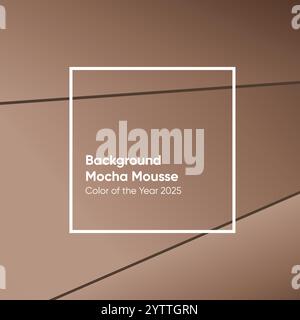 Mocha Mousse color 2025. Geometric gradient brown background ...