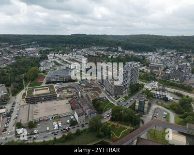Aerial drone photo university of Luxembourg, Belval Stock Photo - Alamy