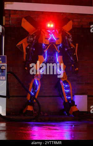 Replica Bumblebee Transformers exhibit at Inner Space Stations Service ...