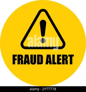 fraud alert sign on white background Stock Vector Image & Art - Alamy