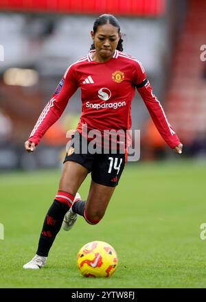 Manchester United's Jayde Riviere on the touchline during the Barclays ...
