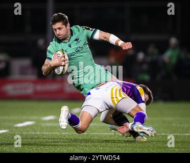 Galway, Ireland. 7th December, 2024. Connacht's Chay Mullins in action ...