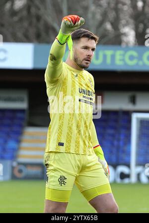 Rangers goalkeeper Jack Butland applauds the fans following the UEFA ...