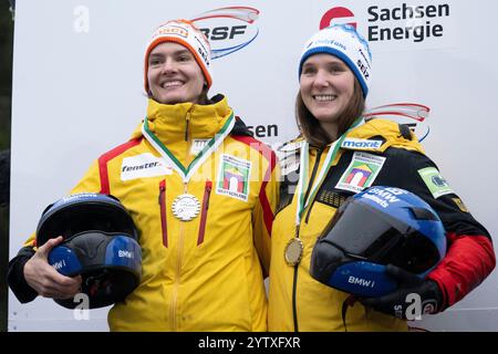 Lisa Buckwitz and Neele Schuten, of Germany, finish their second run ...
