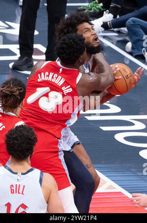 Memphis Grizzlies forward Marvin Bagley III (35) reacts in the first ...