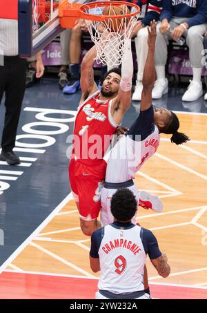 Washington Wizards' Carlton Carrington tries to shoot past Milwaukee ...