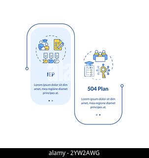 IEP and 504 plan rectangle infographic vector Stock Vector Image & Art - Alamy