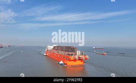 SUZHOU, CHINA - DECEMBER 9, 2024 - The NGUYA FLNG ship, China's first ...