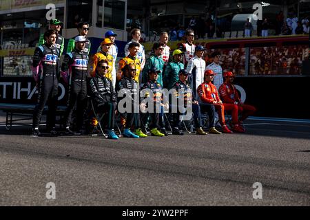 Kick Sauber drivers Nico Hulkenberg and Gabriel Bortoleto wave to fans ...