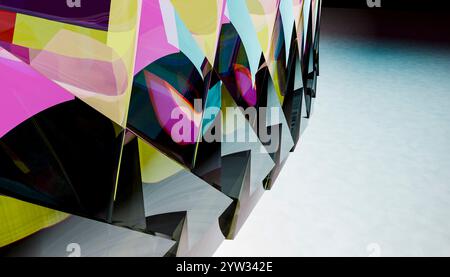 Abstract art of geometric shapes with colorful texture Stock Photo - Alamy