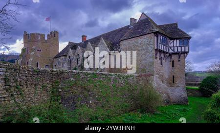 Craven Srms, UK - February 26, 2024: Stokesat Castle, Craven Arms, UK ...