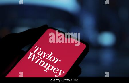 Dhaka, Bangladesh- 5 Dec 2024: Taylor Wimpey logo is displayed on ...