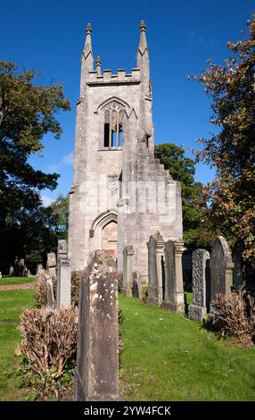 The ruins at Cardross Old Parish Church, Scotland. The church was ...