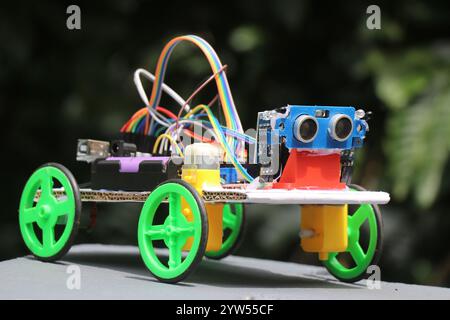 Programmable robotic car built using micro controller and ultrasonic ...