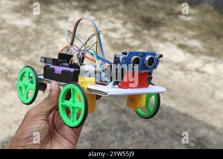 Programmable robotic car built using micro controller and ultrasonic ...