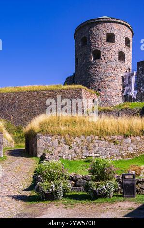Sweden, Bohuslan, Kungalv, 14th century midieval fortress, Bohus ...