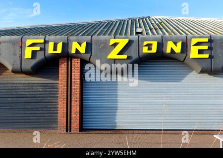 Fun zone sign , amusement arcade on the seafront Sunderland tyne & wear ...