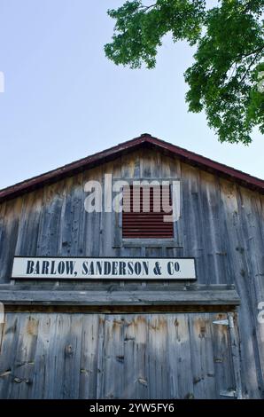 This old barn is located at the Mahaffie Stagecoach and Farm Historic ...