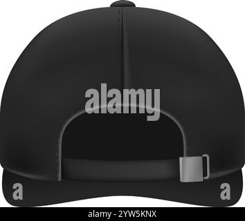 Baseball cap back view. Hat design template Stock Vector Image & Art ...