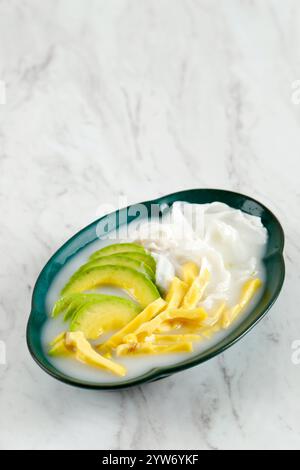 Es teller or Es Teler, Indonesian fruit cocktail with avocado ,young ...