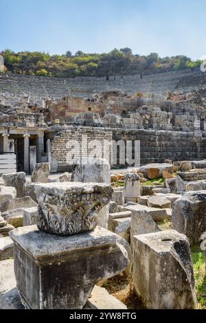 Scenic ruins of the agora in Ephesus (Efes) at Turkey Stock Photo - Alamy