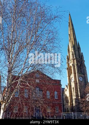 Square Chapel and the spire of Square Church, Halifax, West Yorkshire ...
