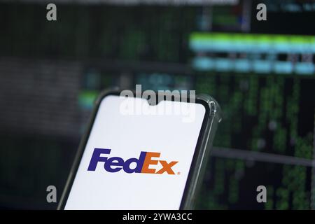 FedEx logo on smartphone Stock Photo - Alamy