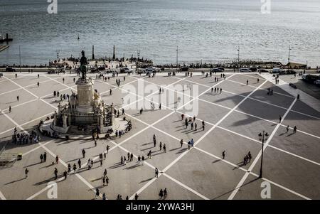 Placa do Comercio in Lisbon - Portugal Stock Photo - Alamy