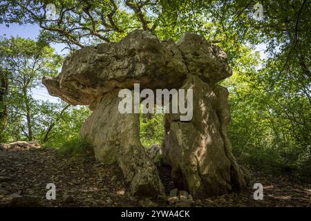 Dolmen of Cap Del Pouech, commune of Mas-d'Azil, Ariege Pyrenees ...