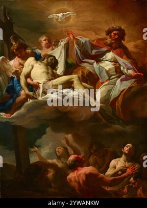 'The Trinity with Souls in Purgatory' by Corrado Giaquinto depicts the ...