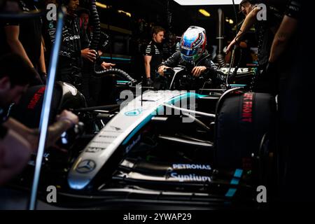 Mercedes driver Andrea Kimi Antonelli of Italy, left, and Mercedes ...
