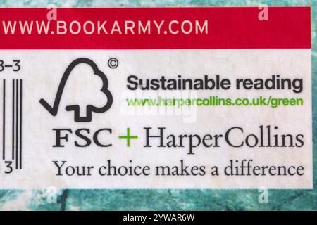 Sustainable reading FSC + HarperCollins Your choice makes a difference ...