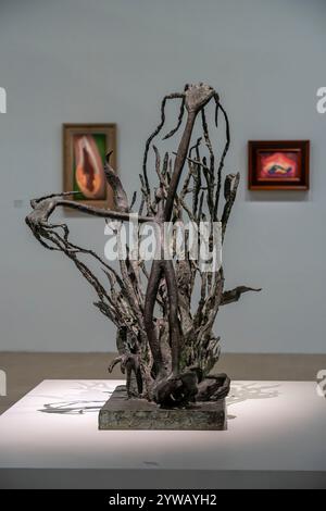 Paris, France - 11 09 2024: Surrealism exposition. Magnetic Mountain ...