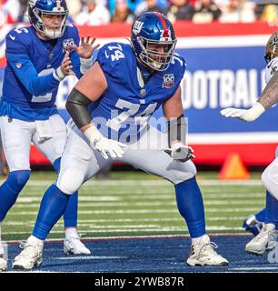 New York Giants guard Greg Van Roten (74) looks on during the NFL ...