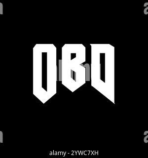 OBD letter logo design for technology company. OBD logo design black ...