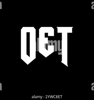 OET letter logo design for technology company. OET logo design black ...
