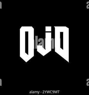 OJD letter logo design for technology company. OJD logo design black ...