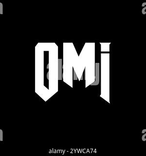 OMI letter logo design for technology company. OMI logo design black ...